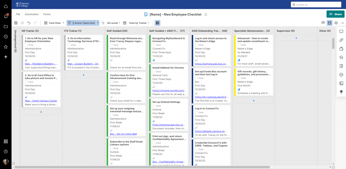 Smartsheet Demo – Tracey Siepser